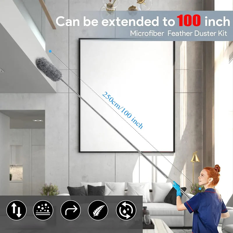 Retractable Washable Curved Microfiber Duster – israelwind